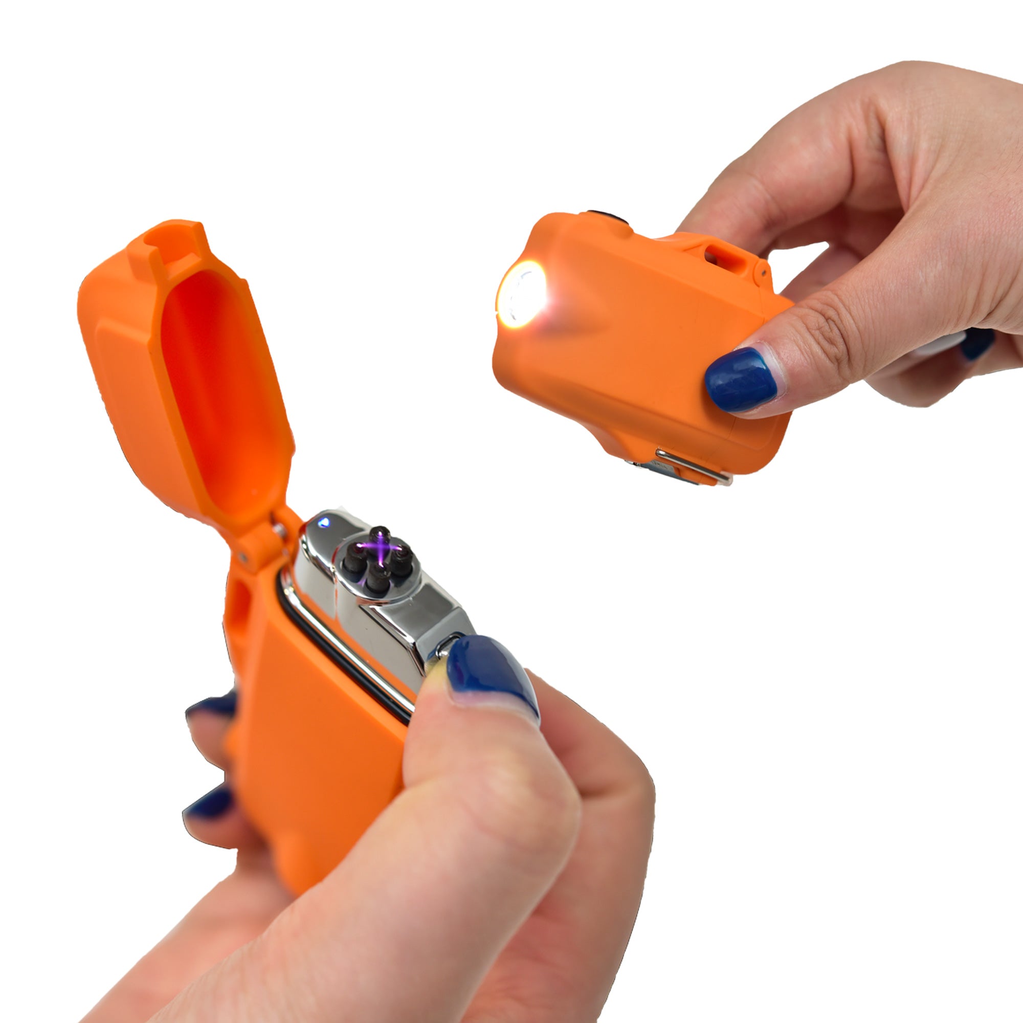 Quad Core Arc Spark Lighter w/Flashlight - USB Rechargeable – Mad Man