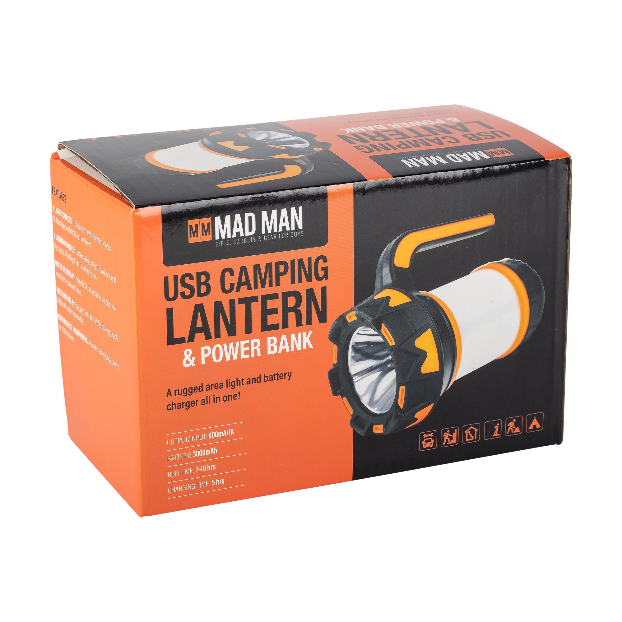 USB Camping Lantern & Power Bank – Mad Man